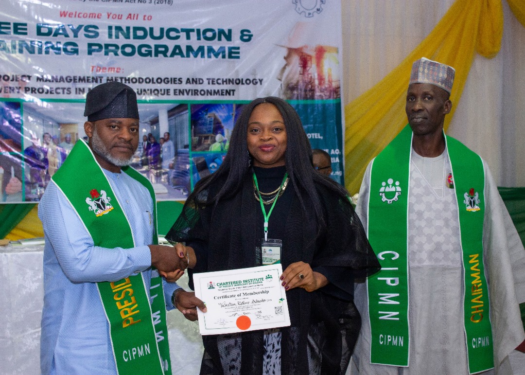 2023 Induction - Chartered Institute of Project Managers of Nigeria